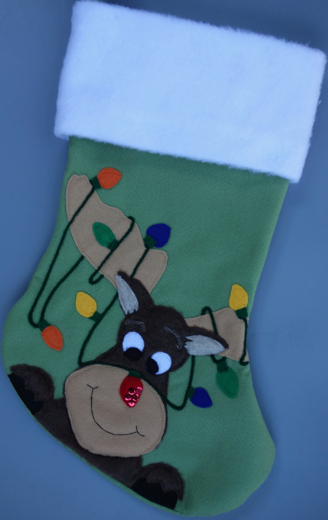 Moose Personalized Christmas Stocking-- "moose-taken Identity" - Etsy