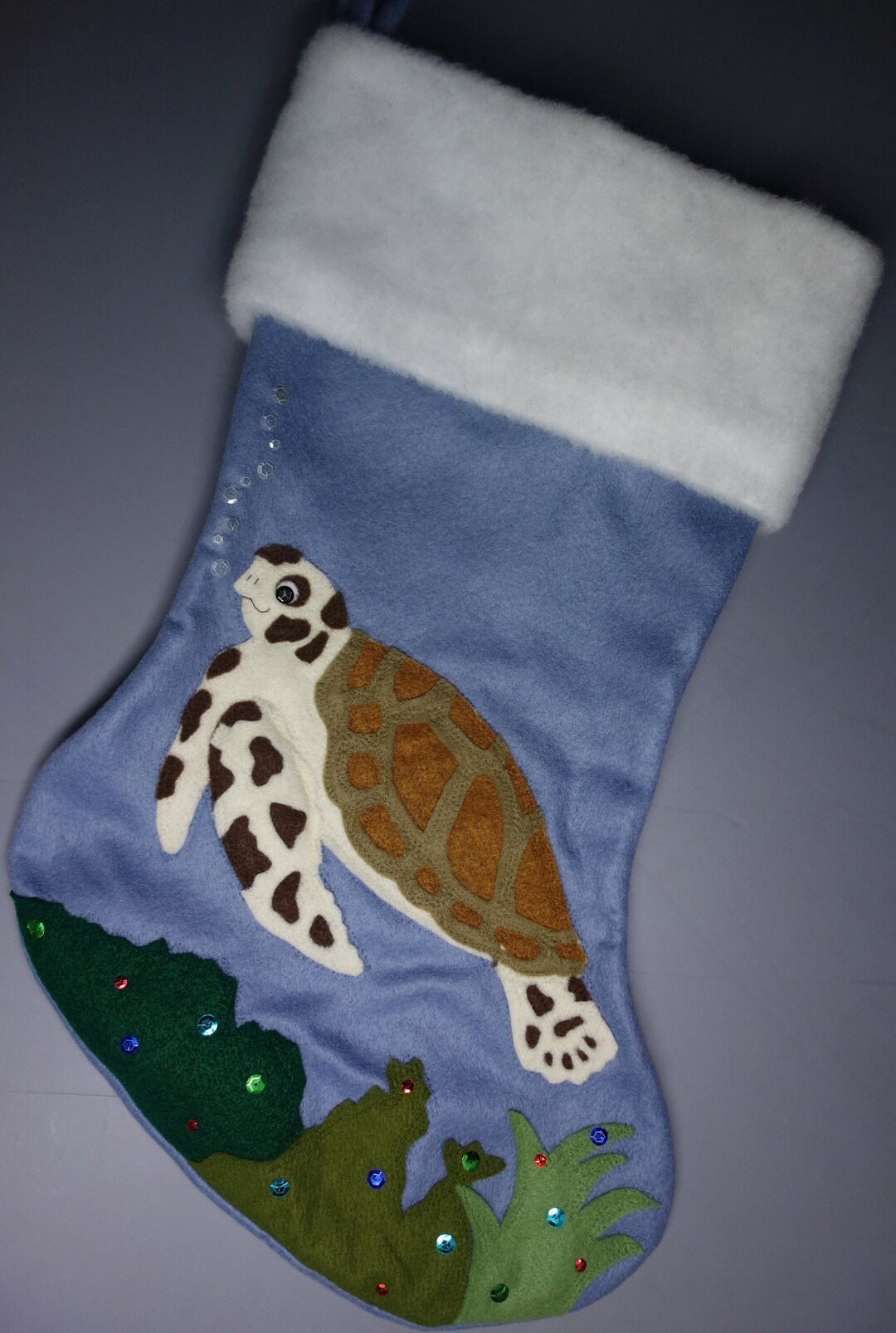 Sea Turtle Christmas Stocking - Etsy