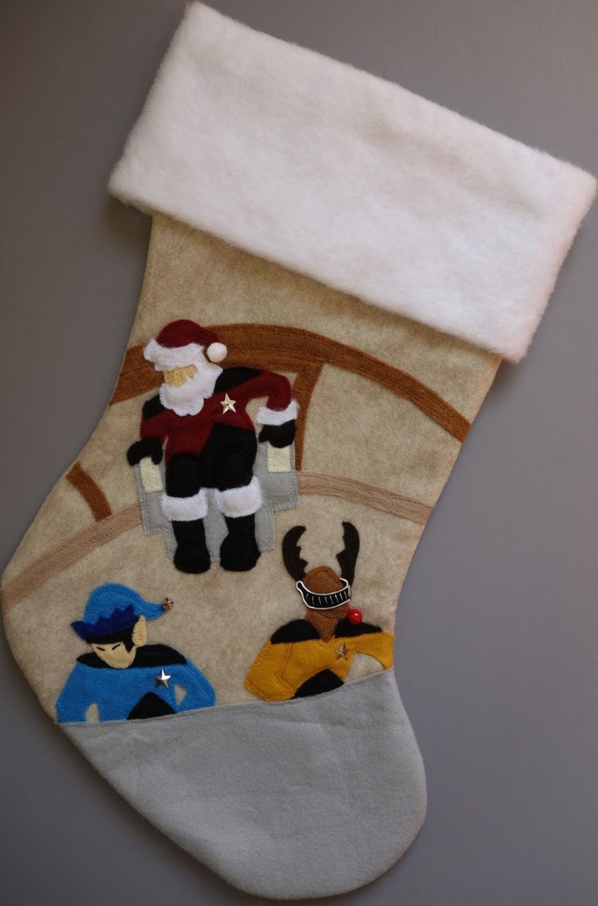 Sci Fi Christmas Stocking Geek Christmassanta's - Etsy