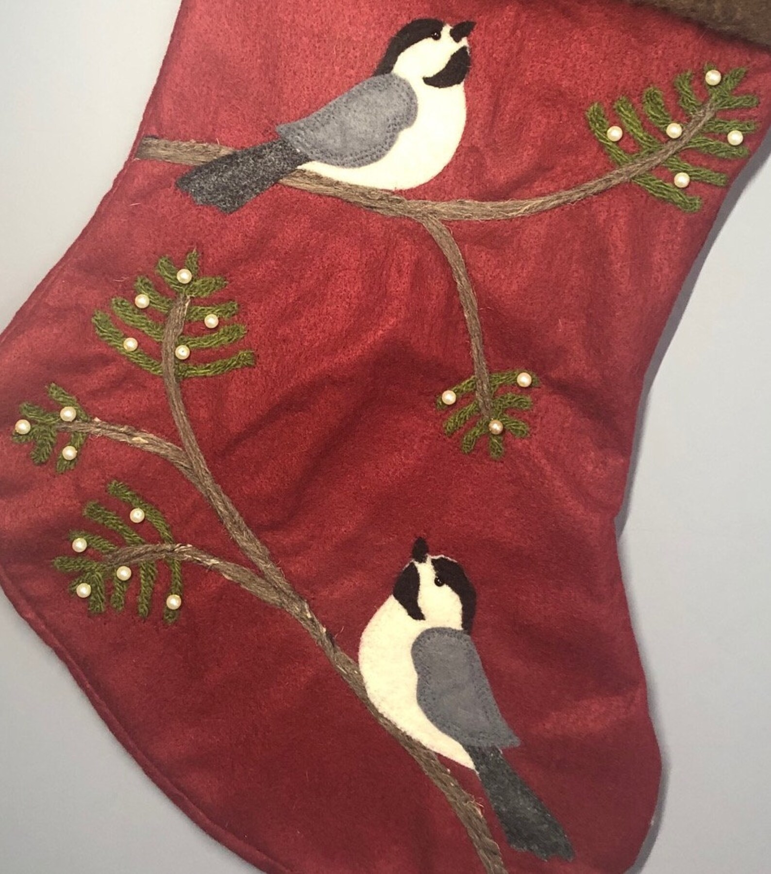 Bird Personalized Christmas Stockingtwo - Etsy