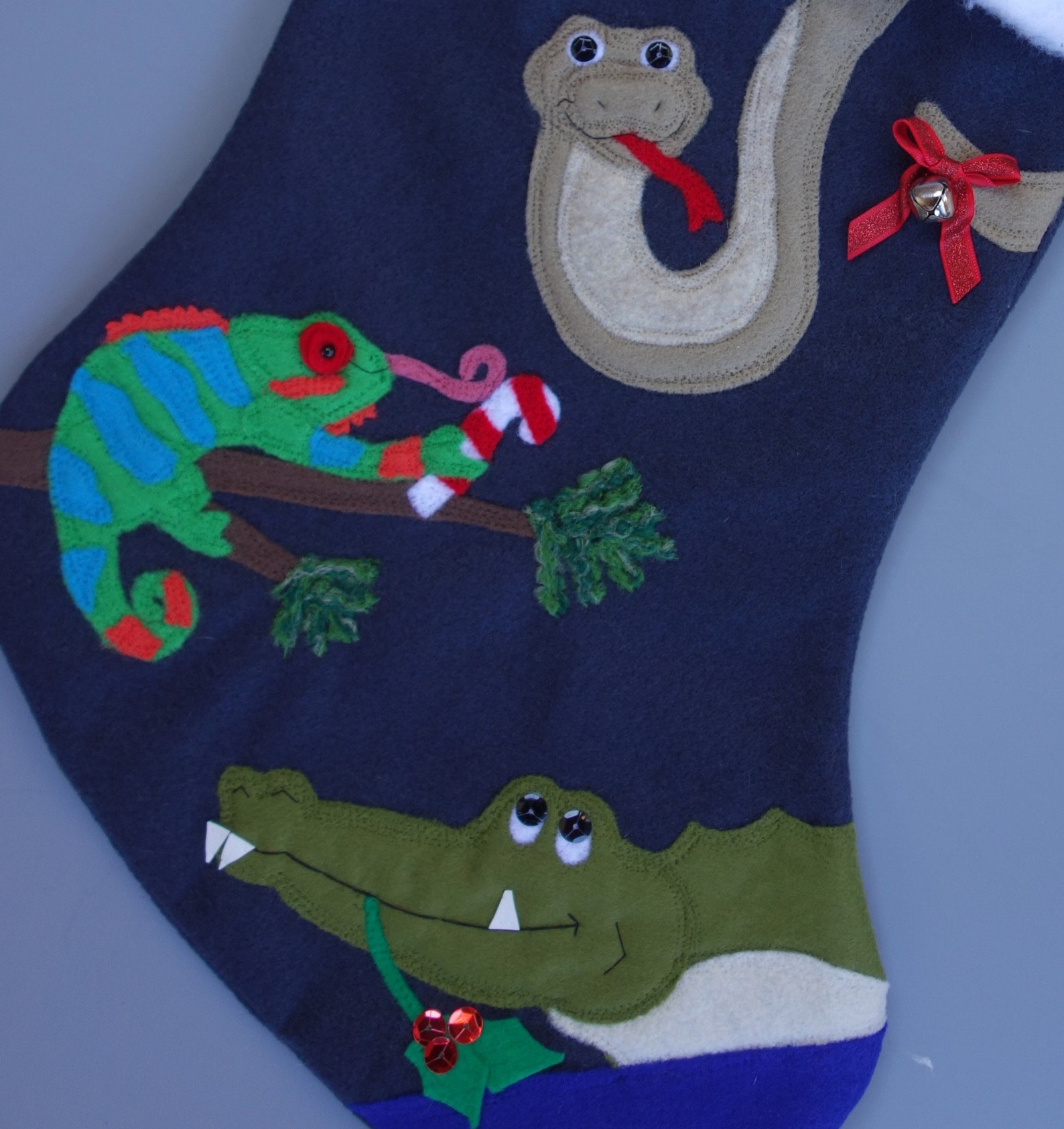 Snake Alligator/ Lizard Christmas Stocking: reptile - Etsy
