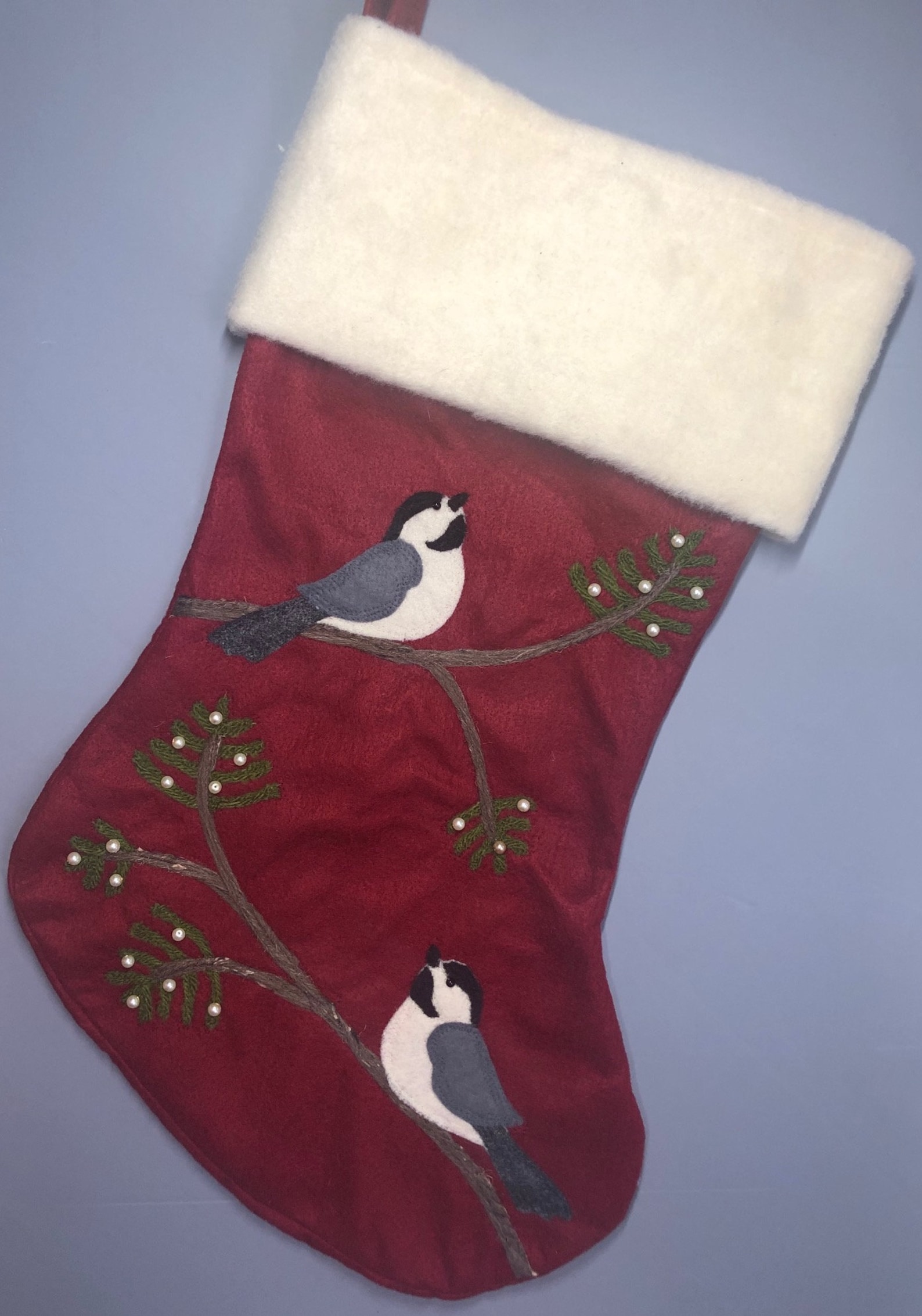 Bird Personalized Christmas Stockingtwo - Etsy