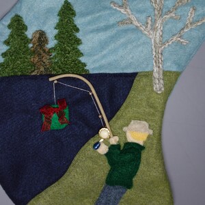 Personalized Fisherman Fishing Christmas Stocking--"fishing for ...