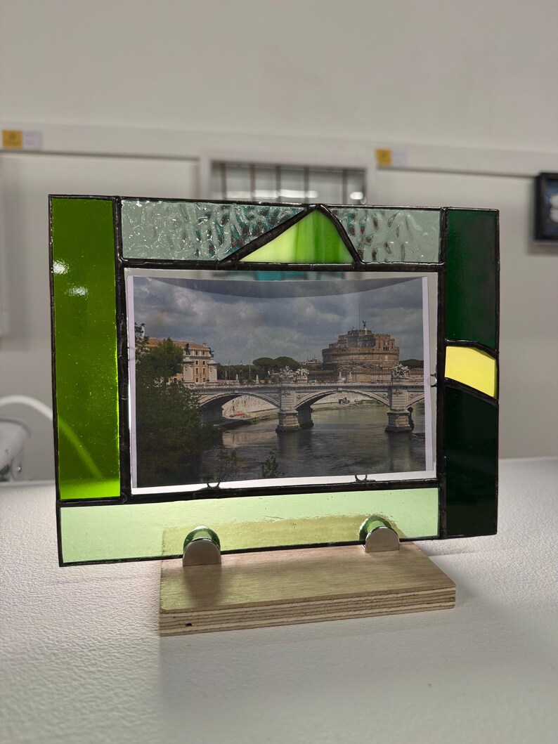 Handmade Stained Glass Photo Frame - Handcrafted Design Inc NEW Photo ...