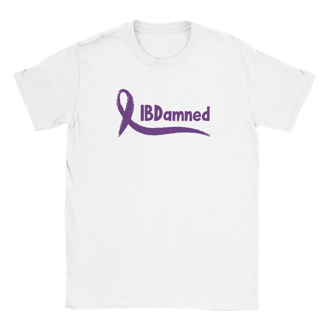 Ibdamned Kids Shirt - IBD Cotton Unisex Gift - Chronic Illness, Crohn's ...