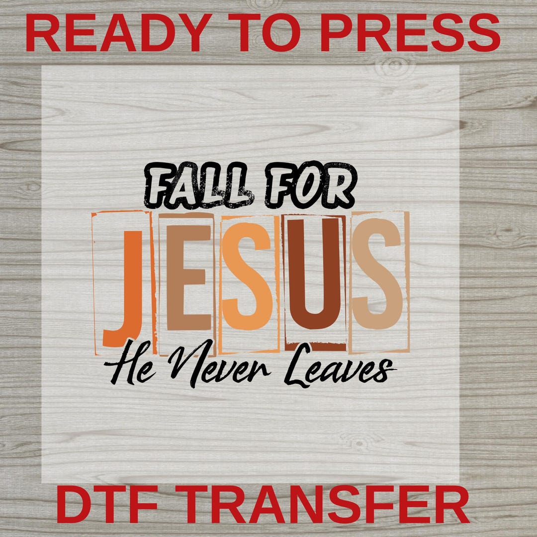 Jesus DTF Transfer, Retro Christian Iron on Design, Religious Heat ...