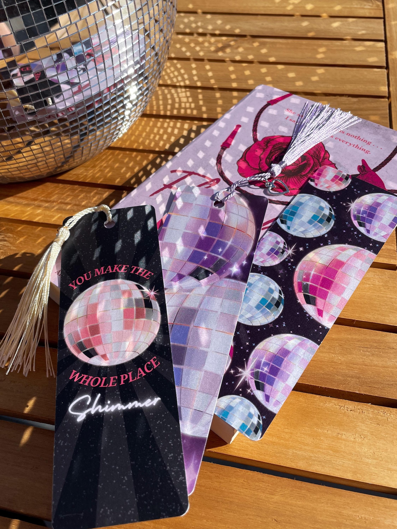 Dancing Queen Disco Ball Bookmark | Book Worm | Book Lover | Book Club ...
