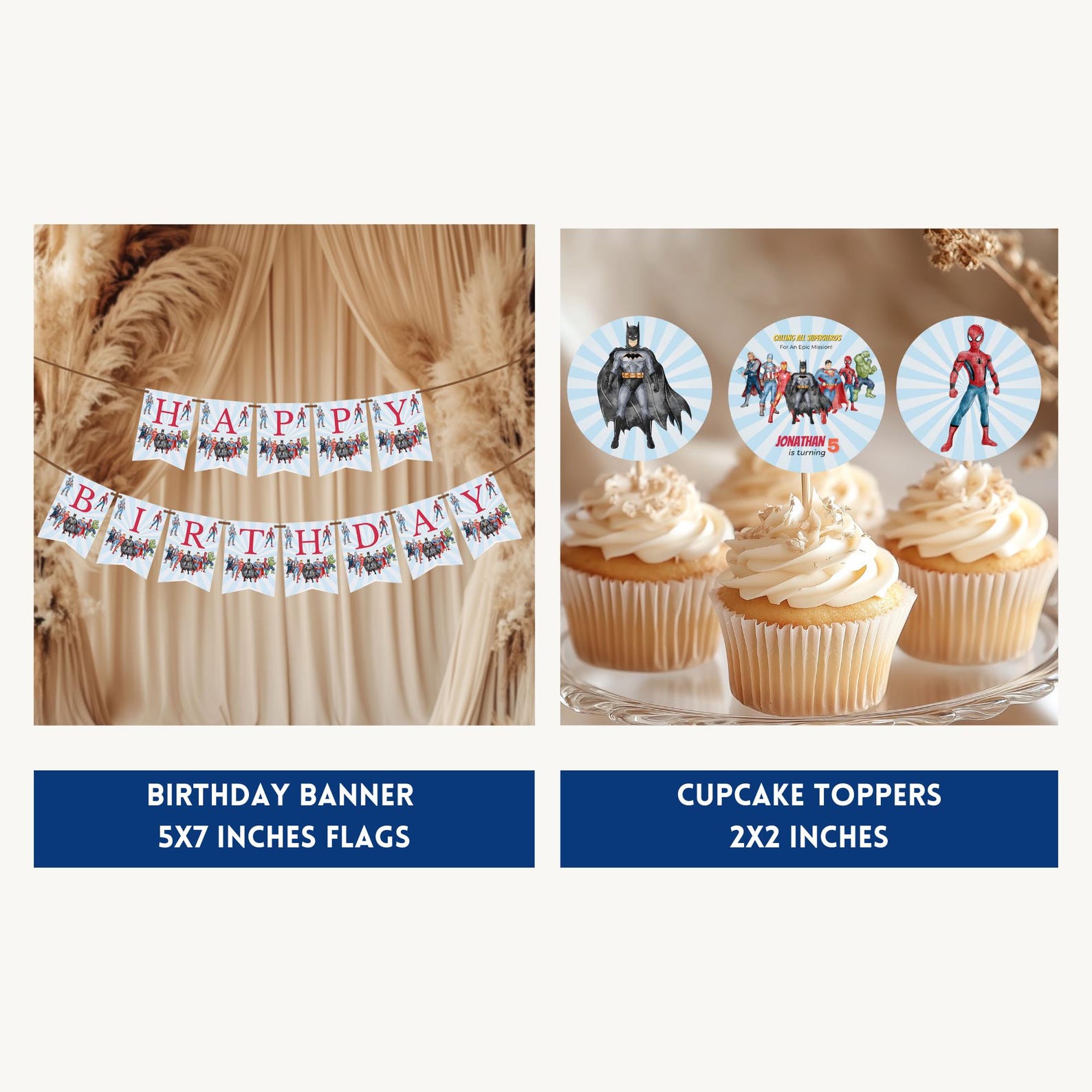 Editable Superheros Mega Birthday Bundle| Avengers Mega Bundle ...