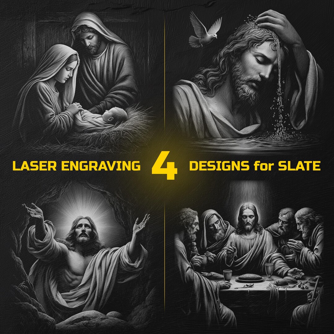 Jesus Christ Laser Engraving PNG Bundle - Christian Coasters Designs ...
