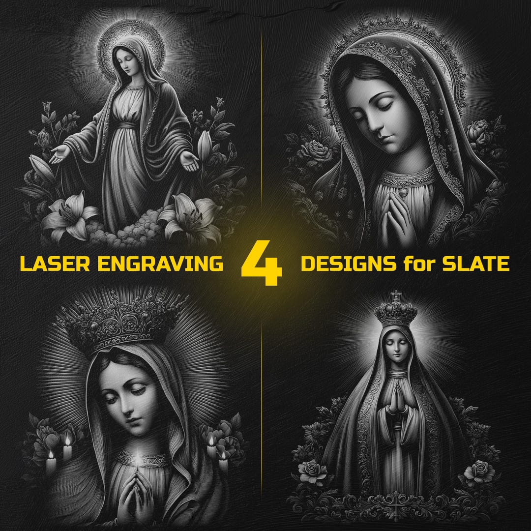 Christian Laser Engraving PNG Bundle -santa María Coasters Designs ...