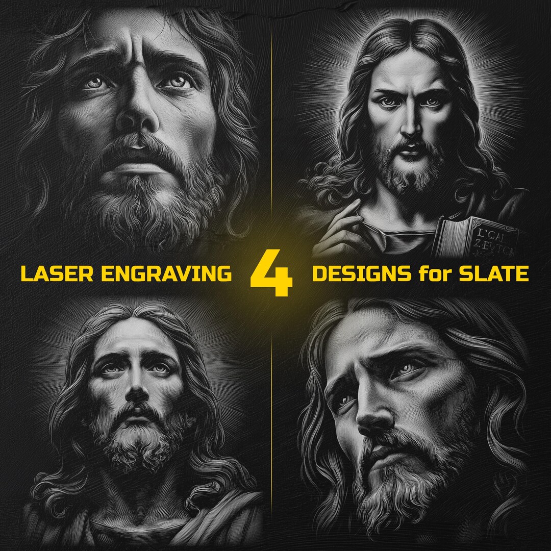 Jesus Christ Laser Engraving PNG Bundle - Christian Coasters Designs ...