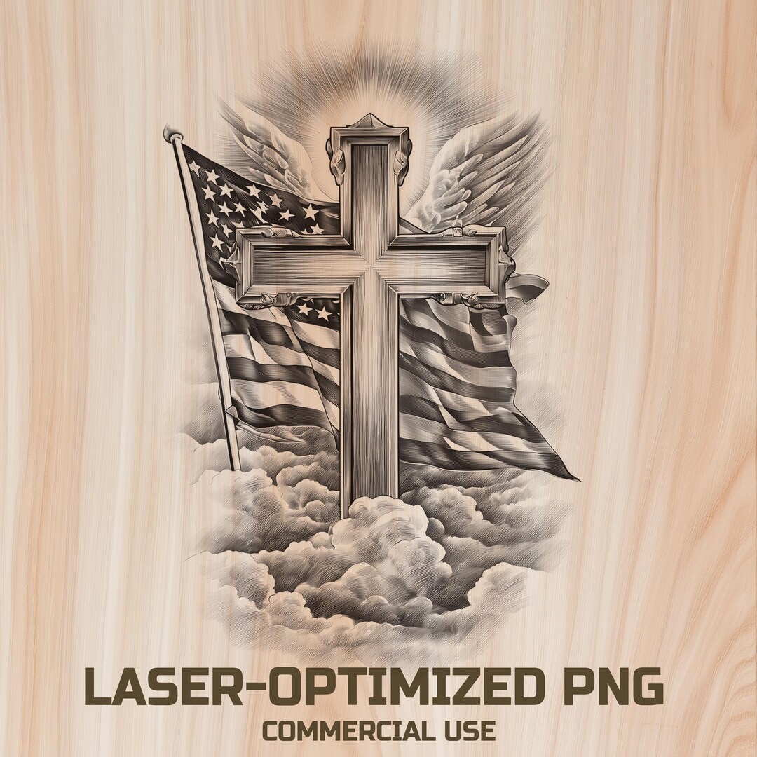 American Patriotic Wood Laser Engraving File Digital Download -holz ...