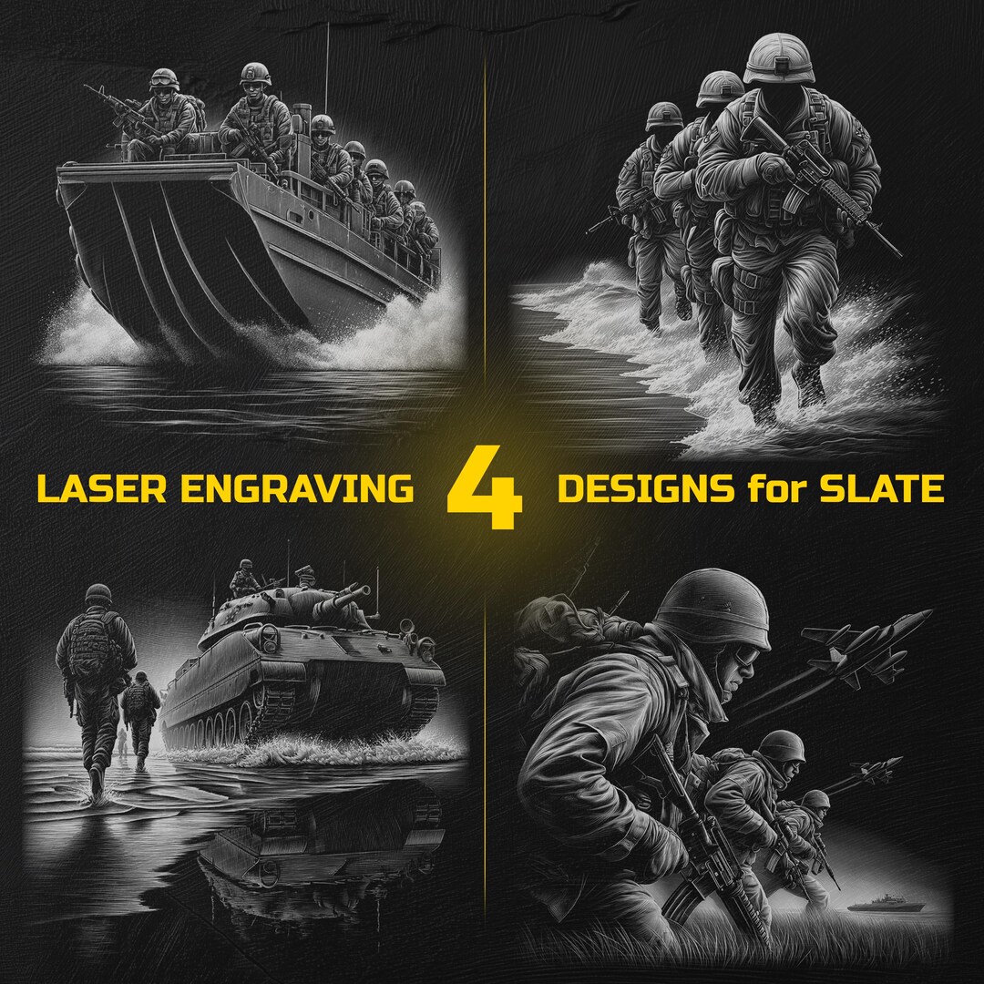 American Military Laser Engraving PNG Bundle - Slate Coasters Designs ...