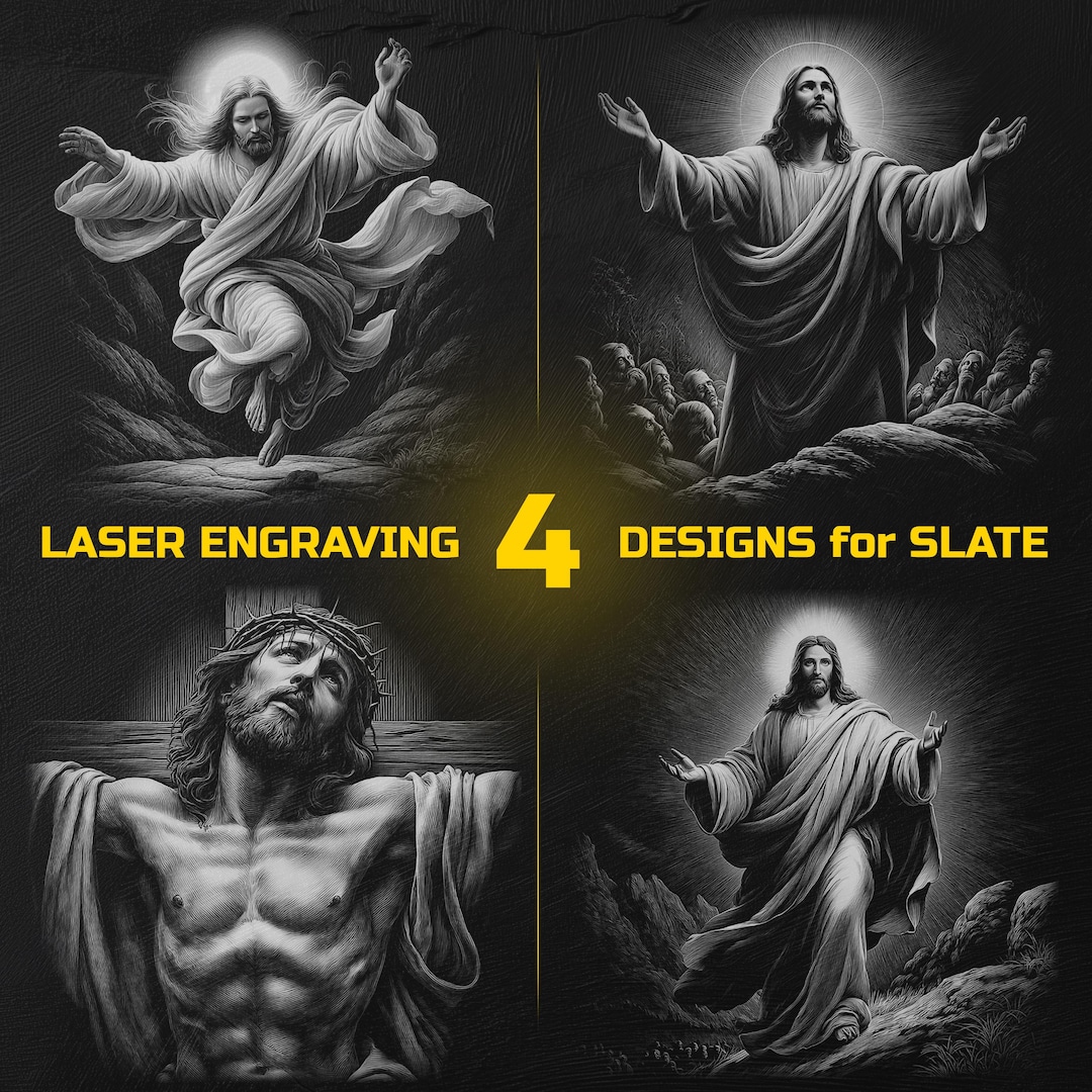 Jesus Christ Laser Engraving PNG Bundle - Christian Coasters Designs ...