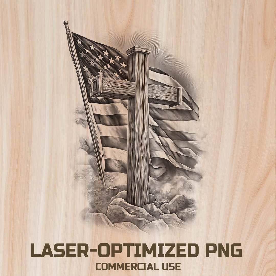 American Patriotic Wood Laser Engraving File Digital Download -holz ...