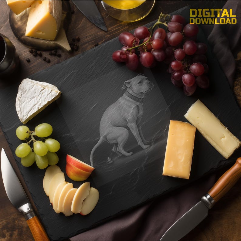 Pooping Dogs Laser Engraving PNG Bundle - Dog Portrait Slate Coasters ...