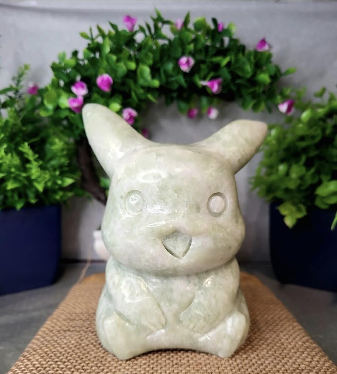 Rare Find This Unique Pikachu in Jade Crystal,gift for Anyone,unique ...