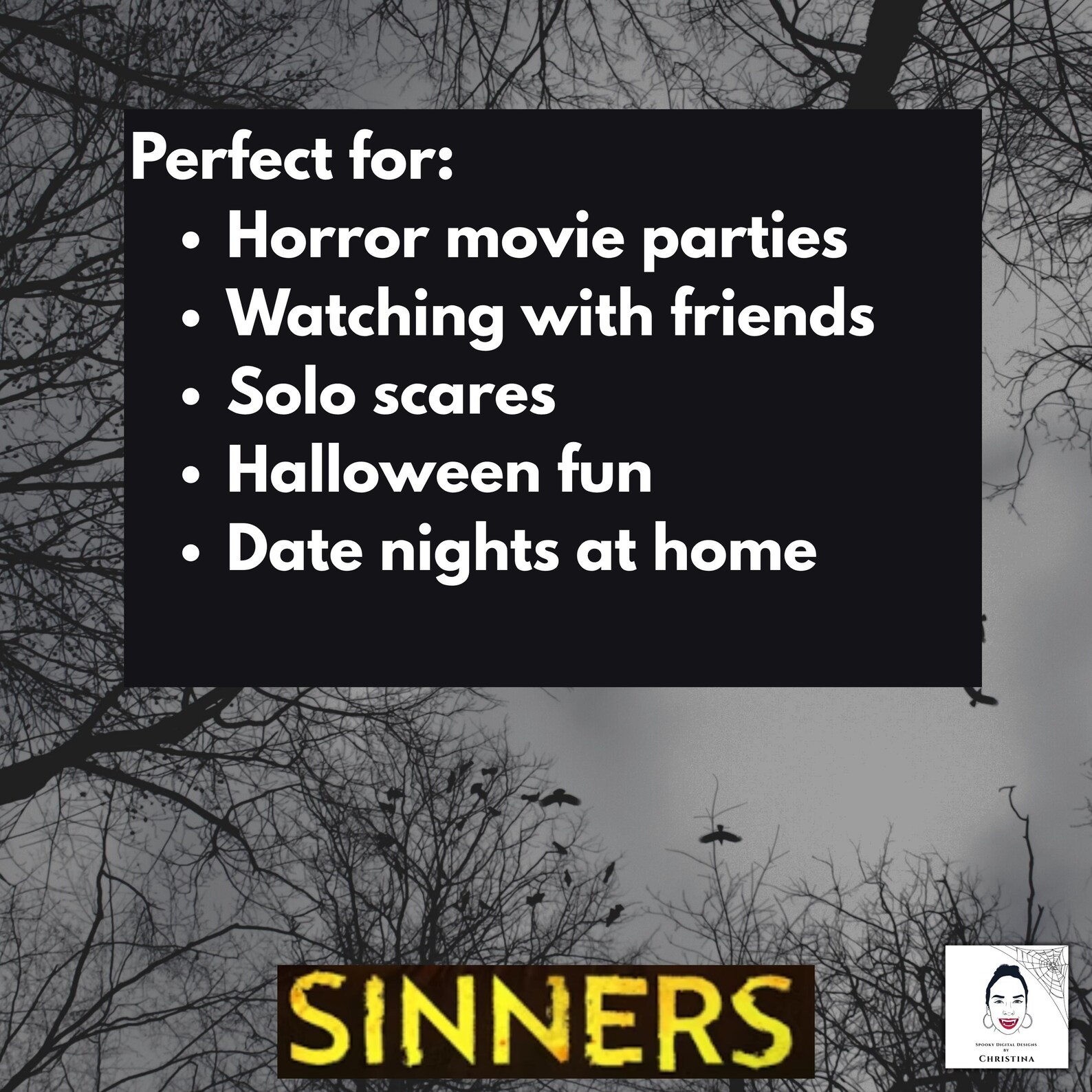 Drinking Game Scary Horror Movie Inspired Accessible Design (PDF ...