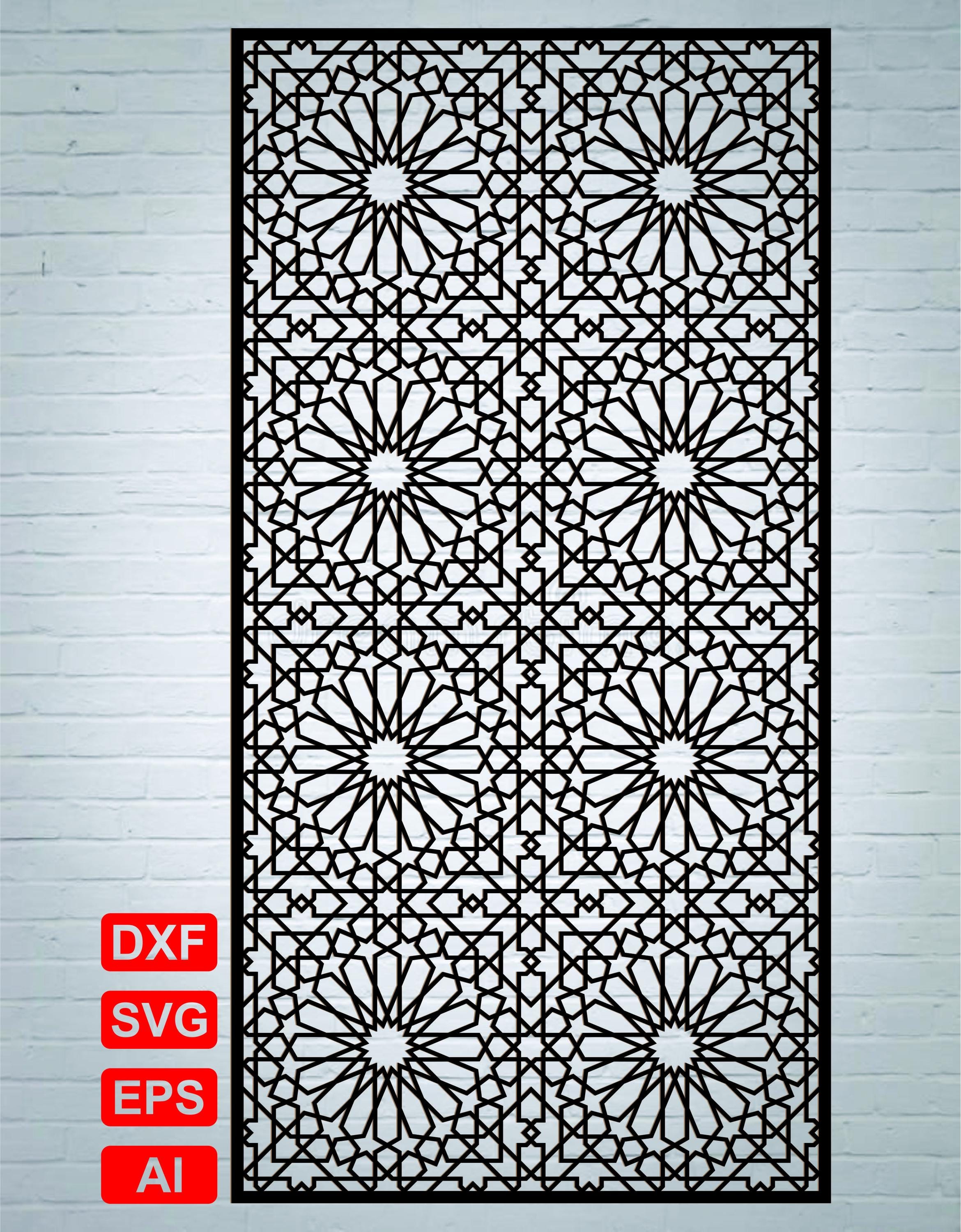 Star Quilt Pattern, Arabic Room Divider, Privacy Screen, Muslim Pattern ...