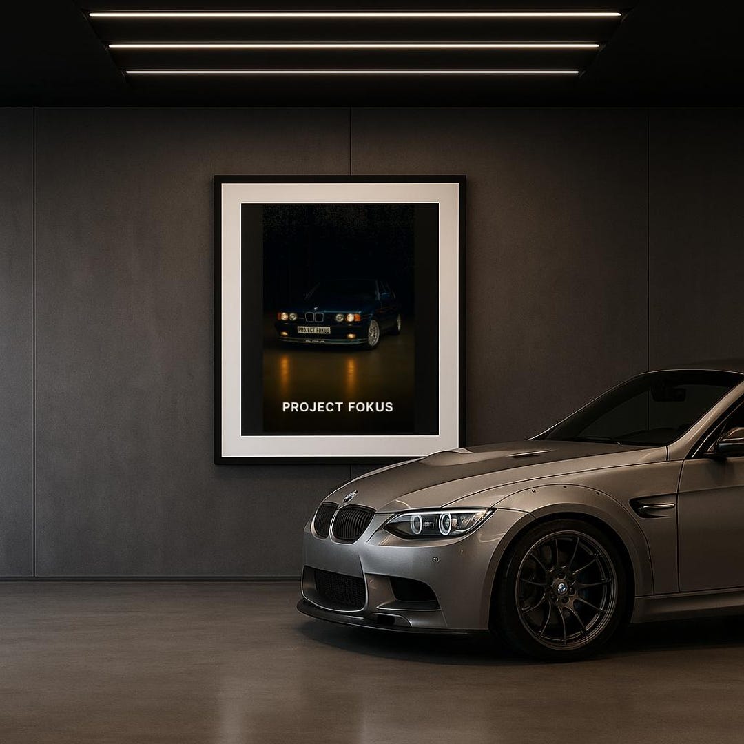 Alpina B10 Bi-turbo BMW Poster – E34 Front View Art (digital Download ...