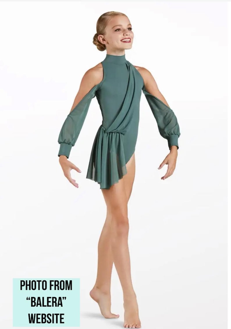 Lyrical Dance Costume/dancewear, Balera Blousin Sleeve Leotard SC ...