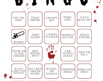 51 Horror Movie Trope Bingo Cards – Fun and Spooky Game for Fans ...