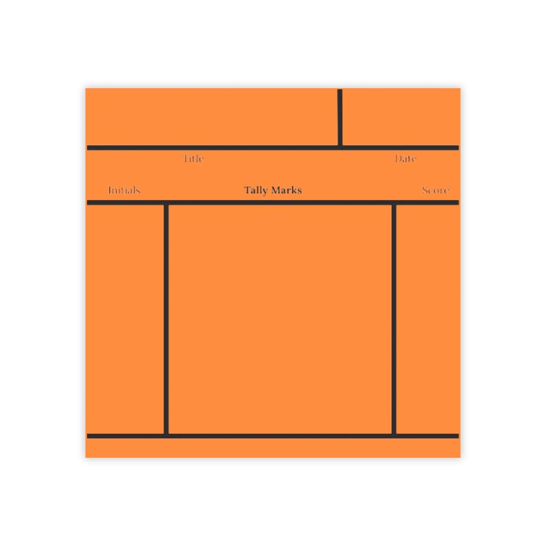 Orange (1 Student Tally Marks) Data Collection Post-its for Educators ...