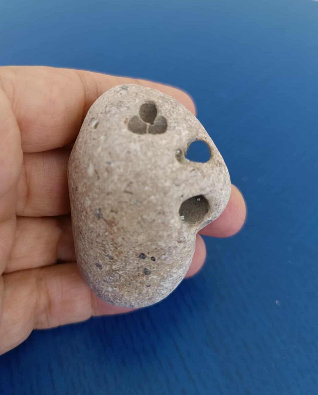 Rare Hagstone - Stone With Natural Holes - Witchcraft Pebble - Genuine ...