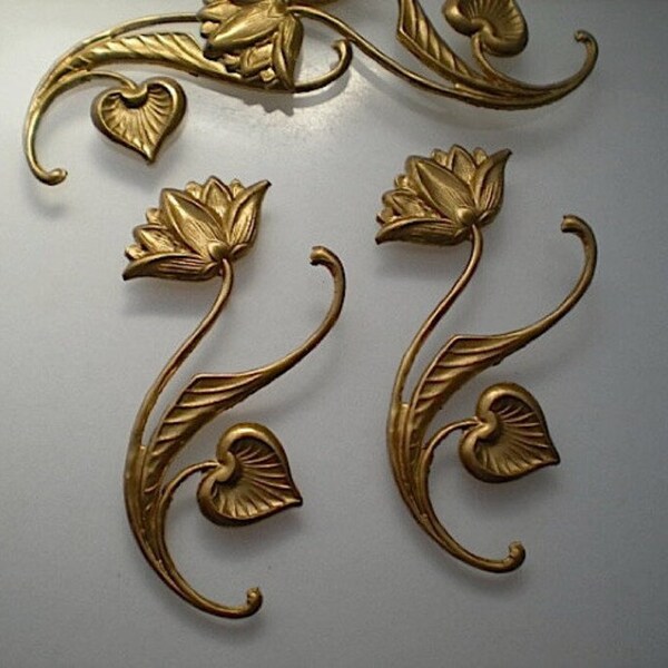 Brass Flower - Etsy