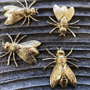 6 Large Brass Flying Insect Stampings ZF507 - Etsy