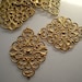 6 Fancy Brass Filigrees ZC323 - Etsy