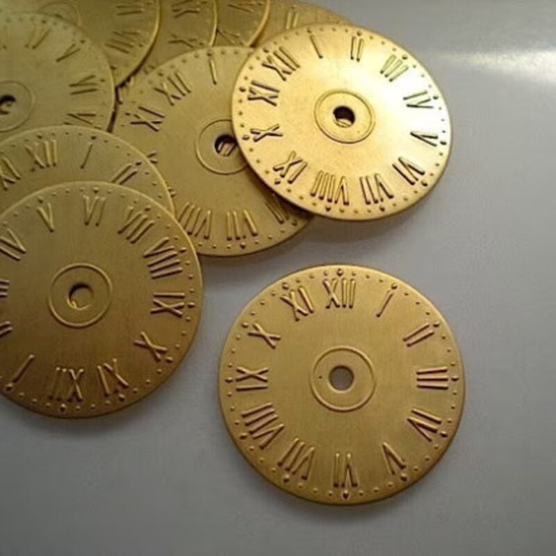 Clock Face Charm - Etsy