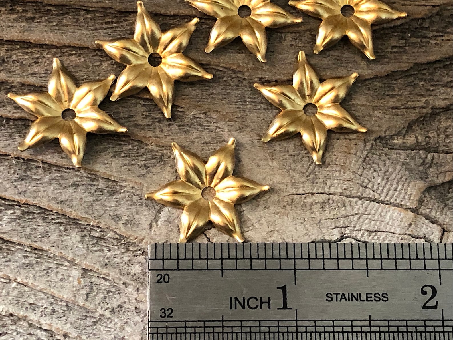 12 Brass Flower Mirror Rosettes ZC145 - Etsy