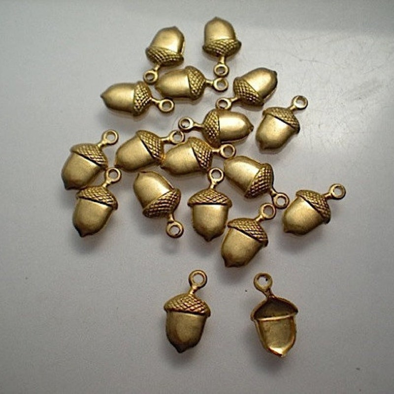 Brass Acorn - Etsy