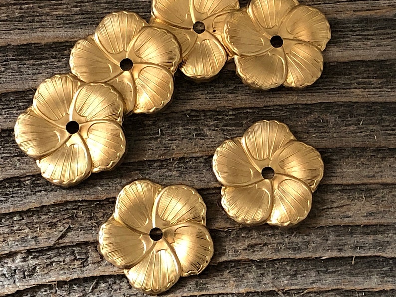 12 Brass Flower Mirror Rosettes ZC137 - Etsy