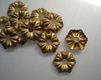 12 Brass Small Mirror Rosettes ZC104 - Etsy