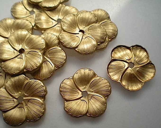 12 Brass Flower Mirror Rosettes ZC137 - Etsy