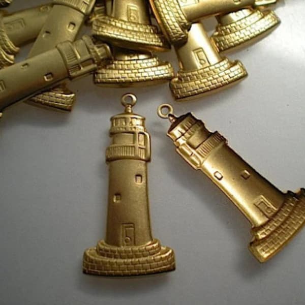 Lighthouse Charm - Etsy