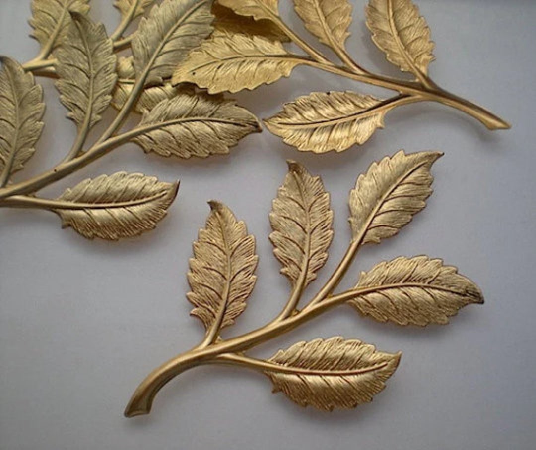 4 Extra Large Leaf Sprays ZD410 - Etsy