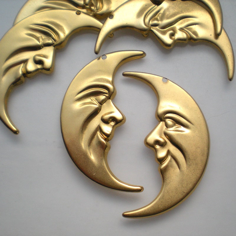 Man in the Moon Face - Etsy