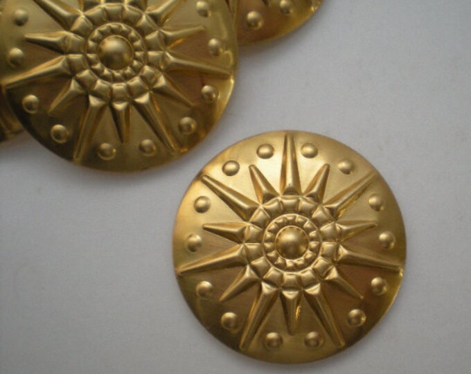 12 Brass Flower Mirror Rosettes ZC140 - Etsy