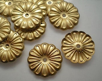 12 Brass Small Mirror Rosettes ZC104 - Etsy