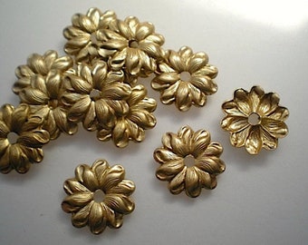 12 Brass Small Mirror Rosettes ZC104 - Etsy