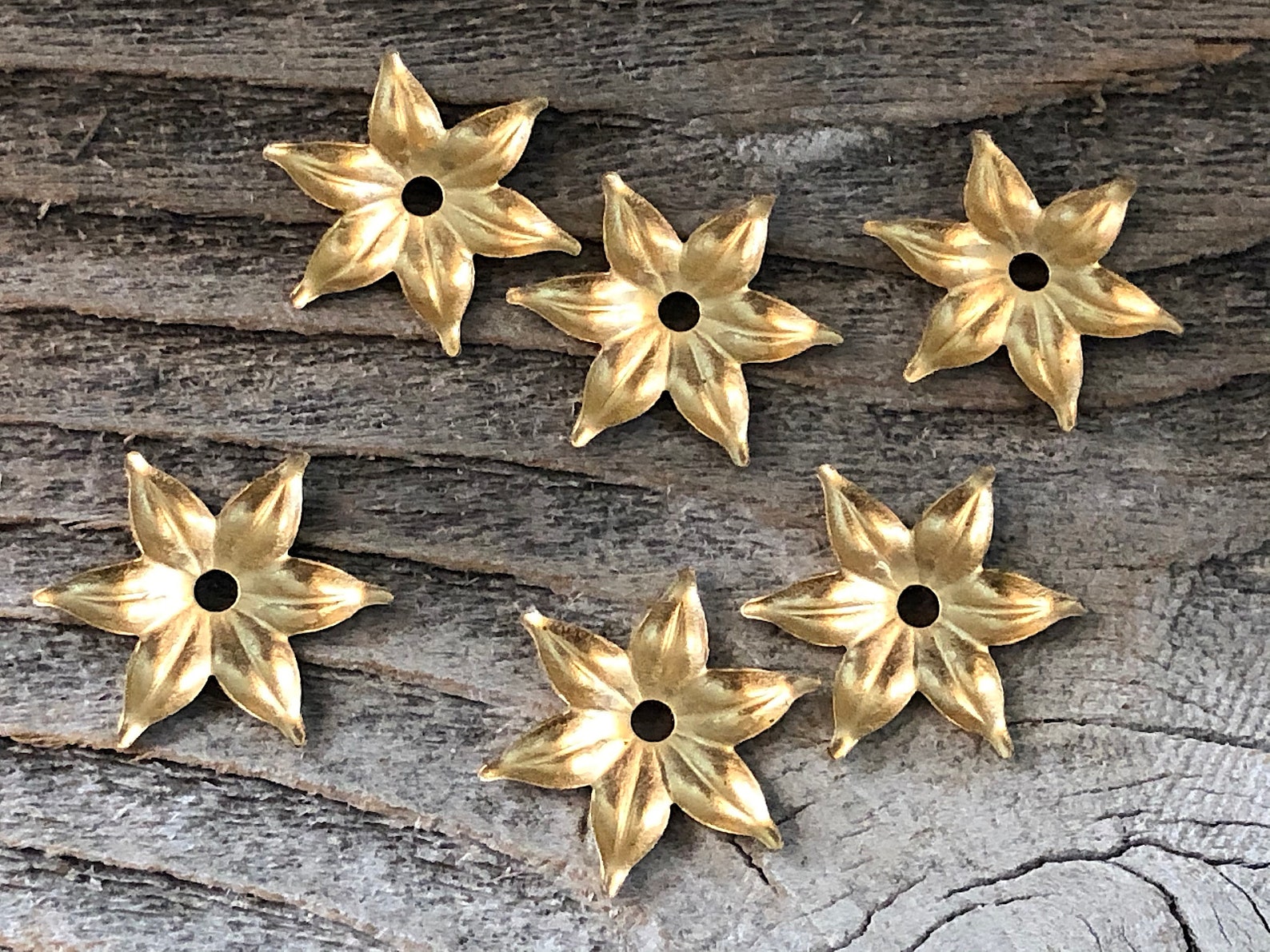 12 Brass Flower Mirror Rosettes ZC145 - Etsy