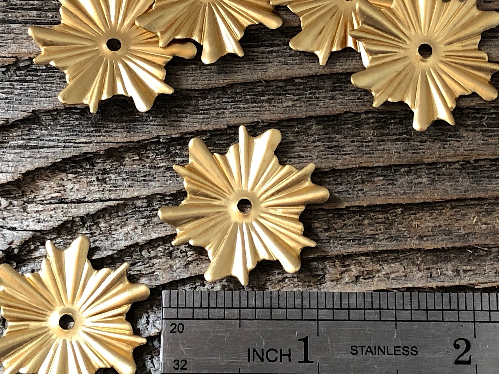 12 Brass Mirror Rosettes ZC103 - Etsy