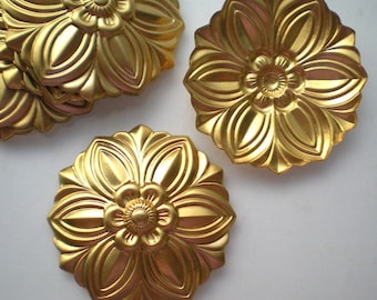 12 Brass Square Mirror Rosettes ZC118 - Etsy