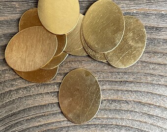 Oval Brass | Etsy
