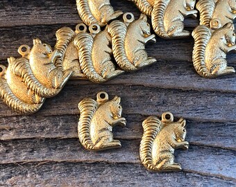 Squirrel Charms - Etsy