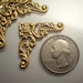 6 Small Brass Floral Corner Brackets ZC223 - Etsy