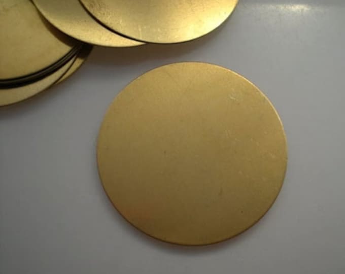 12 Flat Round Brass Discs/ 2 Stamping Blanks ZA103 - Etsy